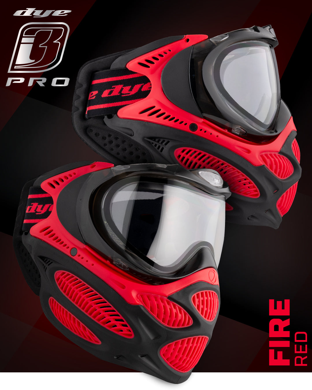 DYE i3 PRO GOGGLE - FIRE RED – LVL UP Sports